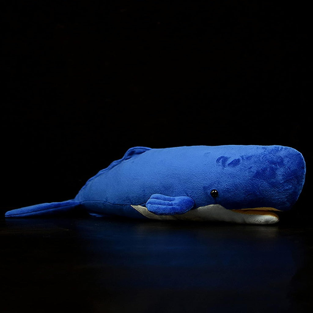 Realistic Sperm Whale Plush Toy Blue Long Lifelike Sperm Whale Stuffed – BlessMyBucket