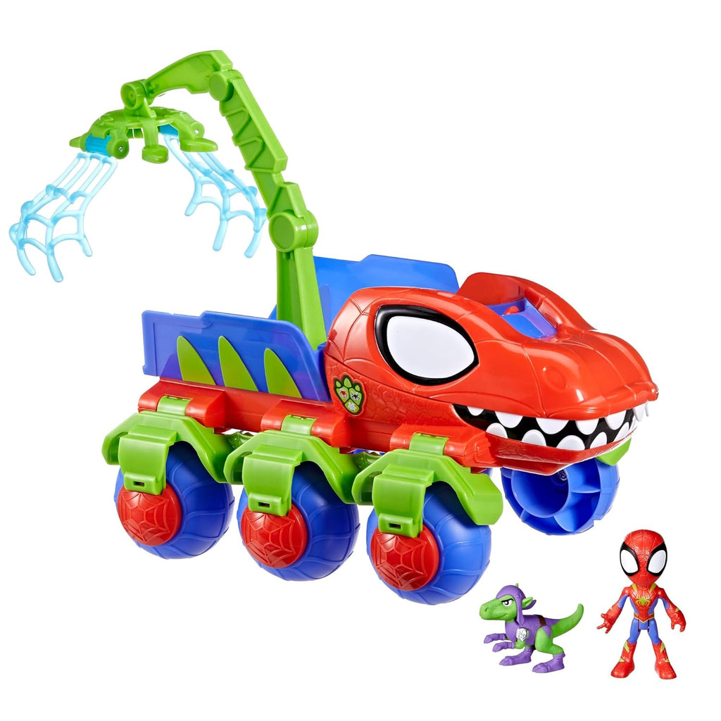 Marvel Dino Webs Crawler Toy Car Playset, Spider Man & Goblin Raptor 4 – BlessMyBucket
