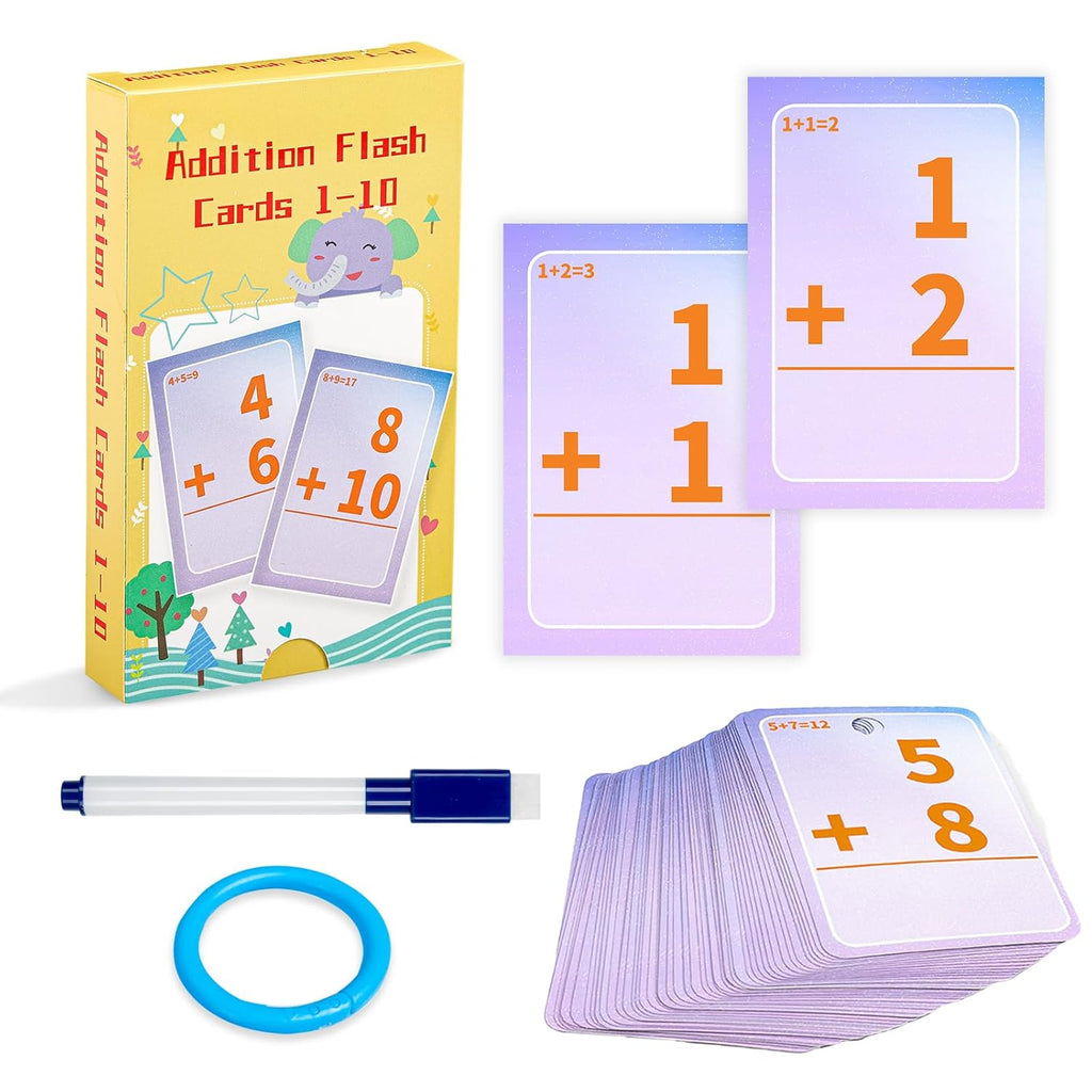 Math Facts Flash Cards For Kids Ages 4 8, Addition Games Numbers 1 20 ...