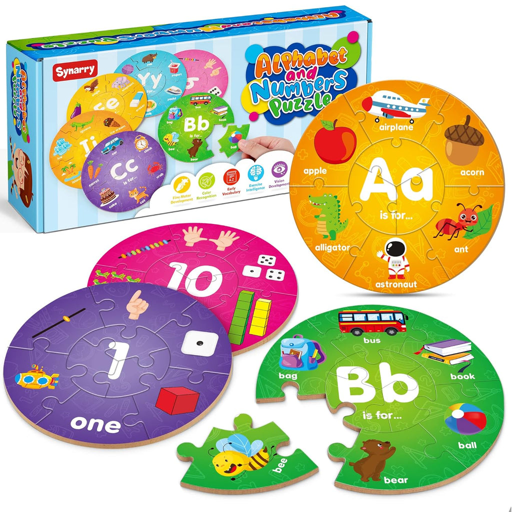 Number And Alphabet Puzzles For Kids Ages 4 6, Alphabet Learning Toys ...
