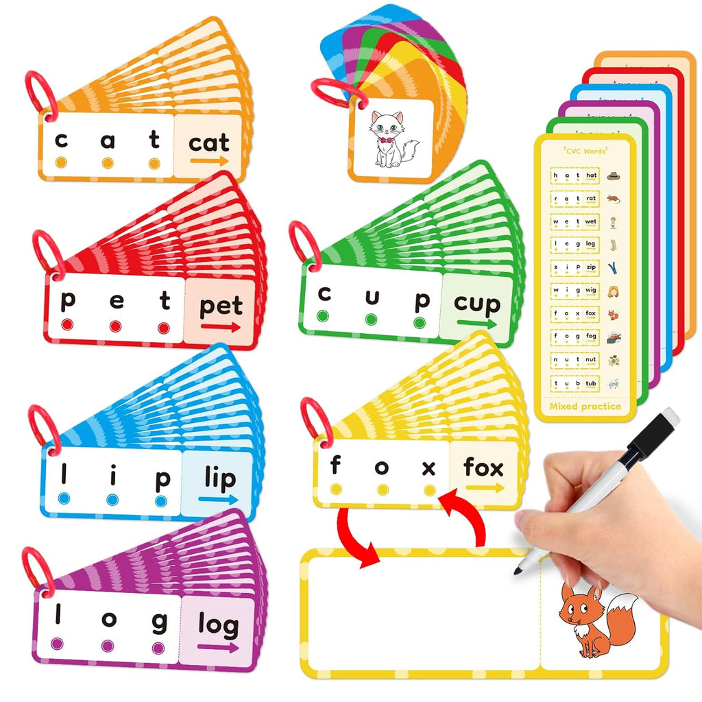Cvc Word Games,Cvc Flash Cards,Phonics Games,Speech Therapy Toys For T ...