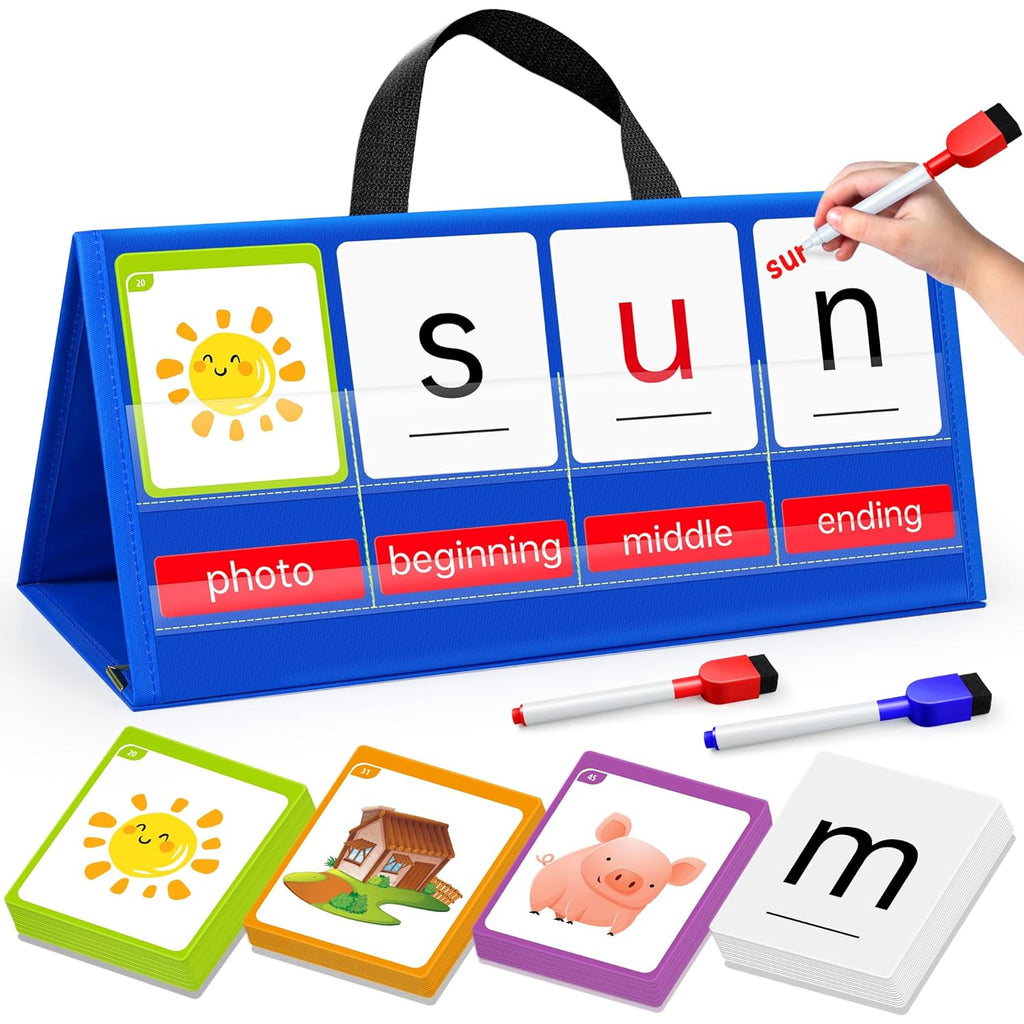 Cvc Word Building Pocket Chart, Sight Words Flash Cards Kindergarten C ...