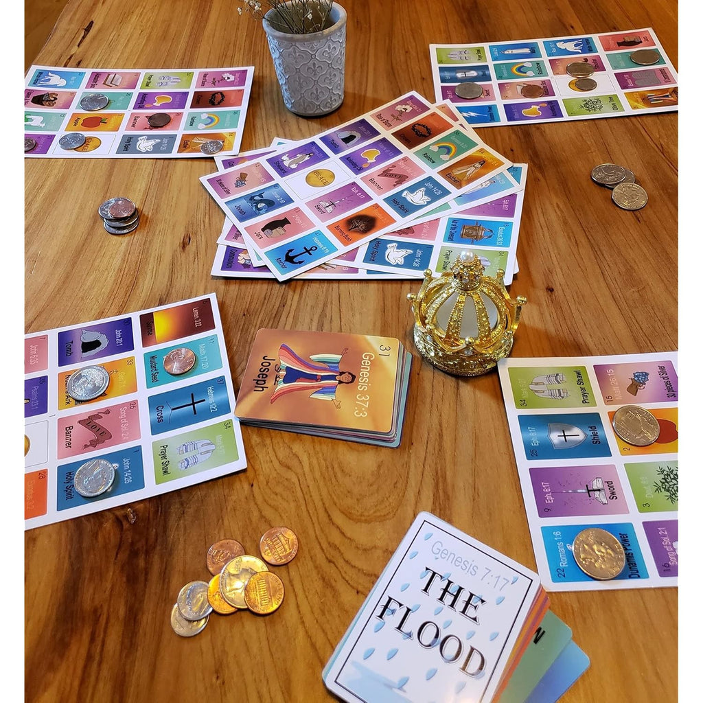 Bible Loteria Game Bingo Christian Bingo Easy Family Friendly Party Ga ...