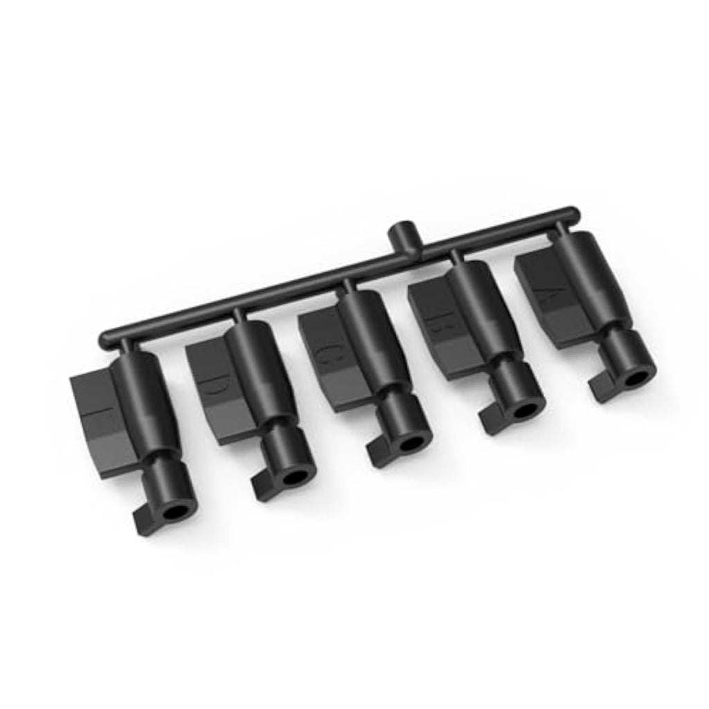 5 Disposable Plastic Locks, Chastity Cage Male Keys Black Portable Cock ...