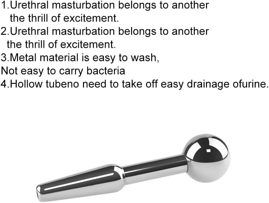 Silicone Urethral Sounds Set with Plug & Syringe, Urethral Dilator Mas ...