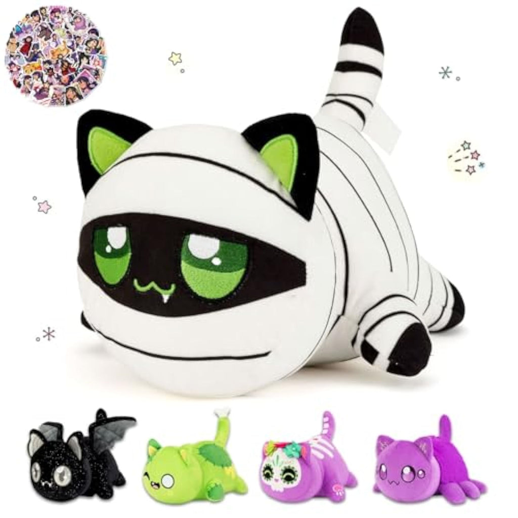Mummy Cat Plush Cute Kawaii Cat Plush Polyester Plushie Pillow ...