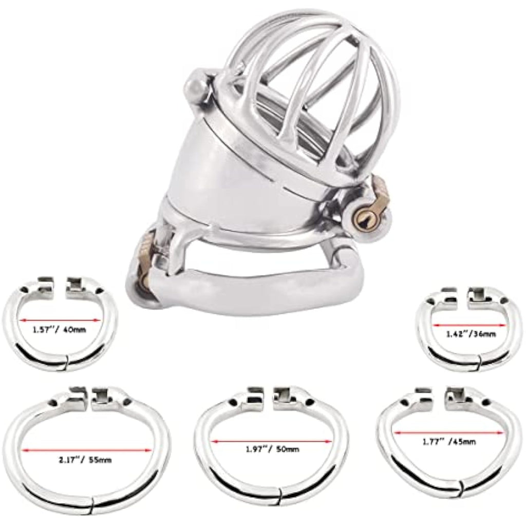 Ergonomic Design Chastity Device 2 Built-In Locks Male Chastity Belt A ...