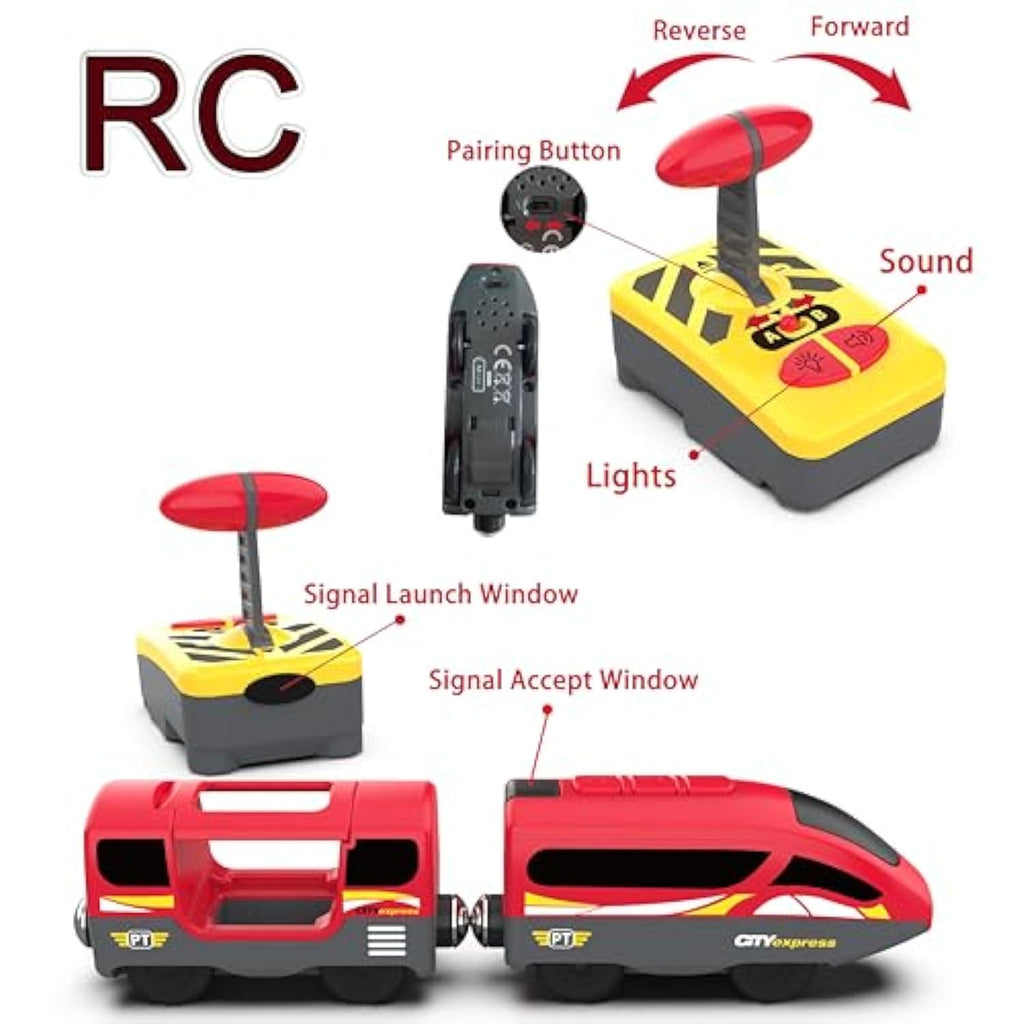 Train Track Accessories Remote Control Train, Battery Operated ...