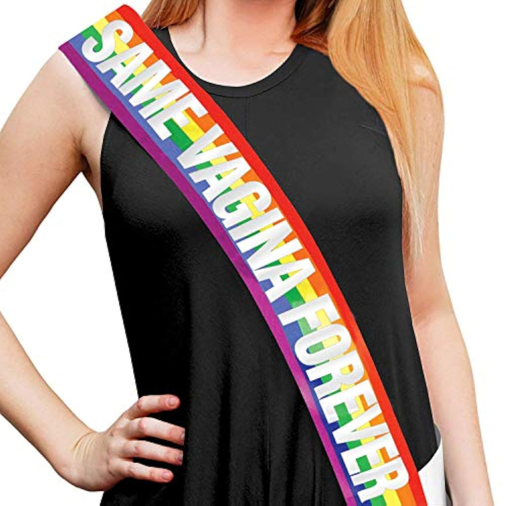 Lesbian Bachelorette Party Rainbow Sash – Lgbtq Sash For Bride – Pride ...