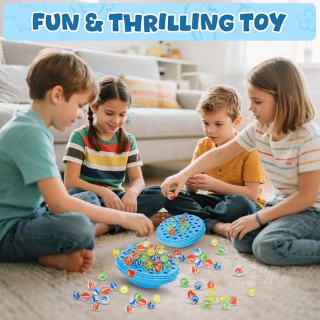 Marble Balance Game, Wobble Marble Stacking Game For Kids 6+, Family ...
