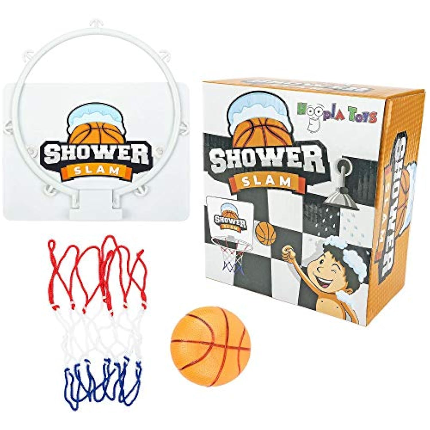 Shower Slam Basketball Game Set - - Funny Bathroom Sports Bath Toy For ...