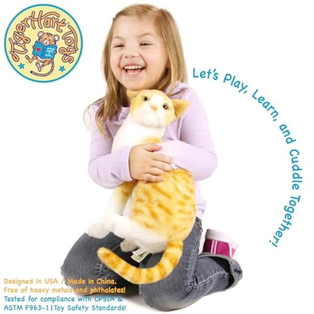Tobias The Orange Tabby Cat - 12 Inch Stuffed Animal Plush – BlessMyBucket