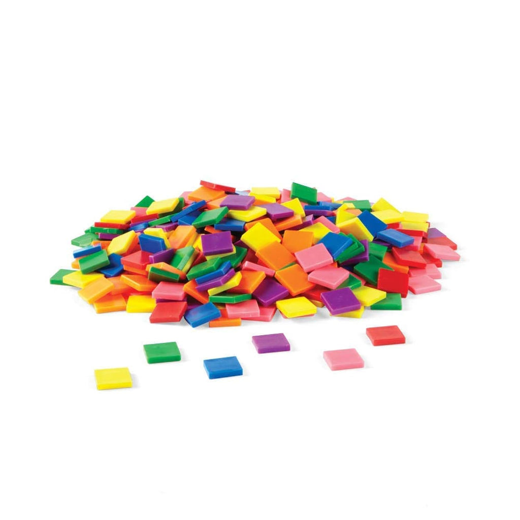 hand2mind Plastic Square with 7 Color Tiles, Color Sorting, Math Count ...