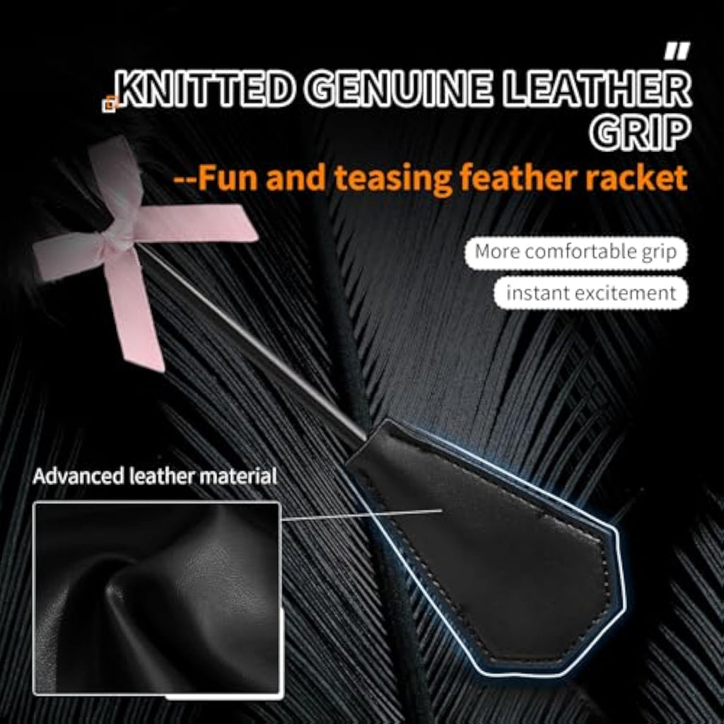 Sex Feather Ticklers Teaser With Leather Racket For Foreplay Teasing ...