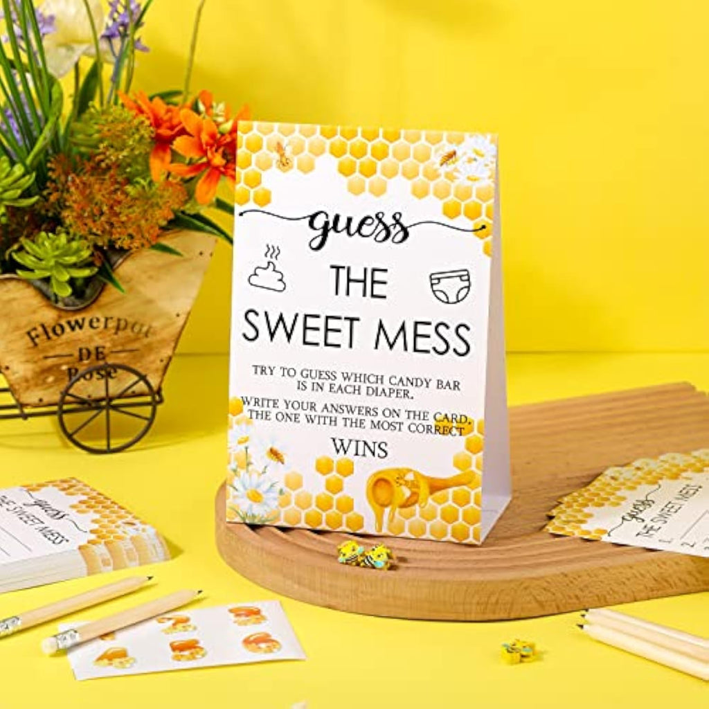 67 Pcs Guess The Sweet Mess Dirty Diaper Baby Shower Game Includes ...