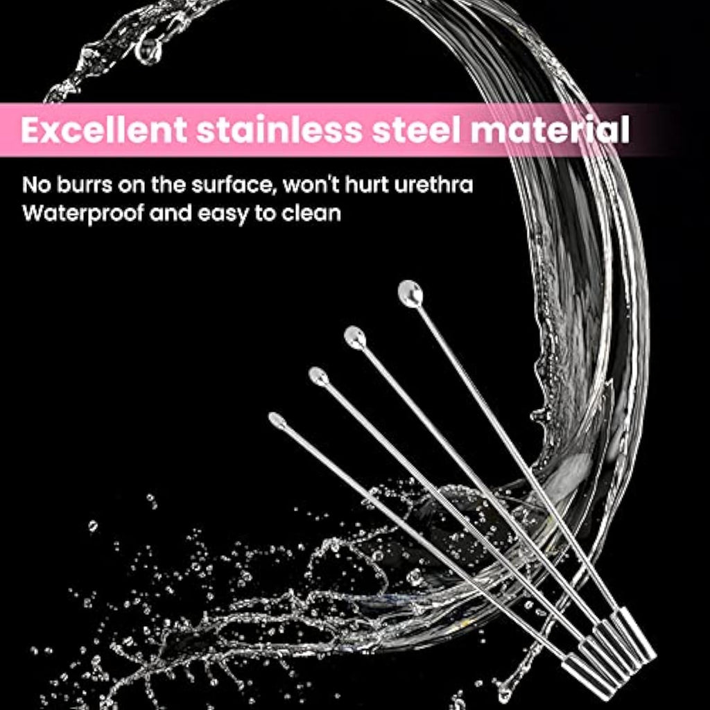 Urethral Sound 4Pcs Beaded Tip Urethral Plug Beginners Kit Set Urinary ...