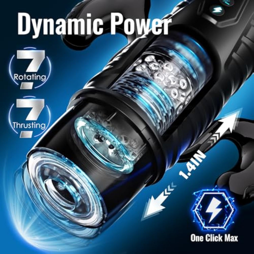 Male Masturbator Sex Toys For Men - Adult Toy 7 Thrusting & Rotating ...