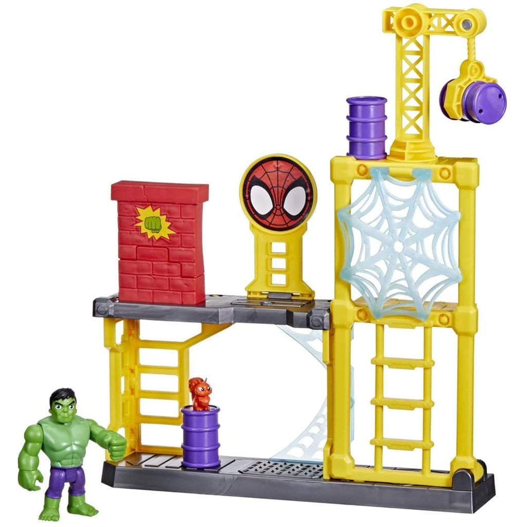 Hulk’S Smash Yard Preschool Toy, Hulk Playset With Toppling Tower And ...