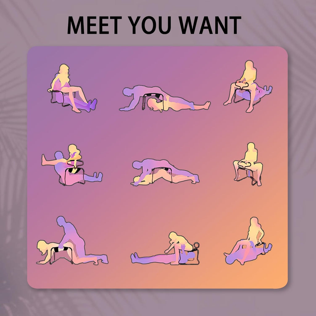 Adjustable Intimacy Support Chair – Versatile Positioning Stool for Co ...