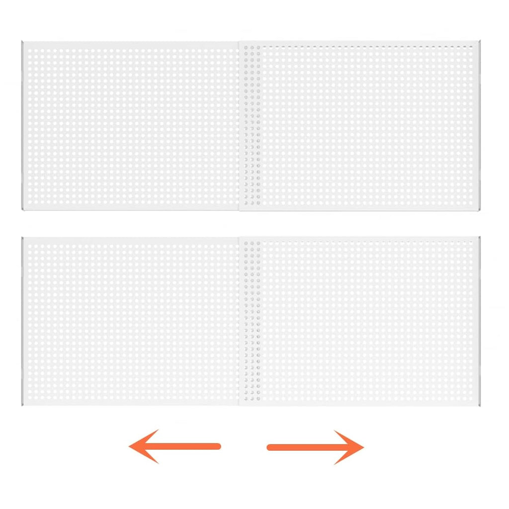 Adjustable Closet Storage Shelves With Seamless Sticker, Metal Expanda ...