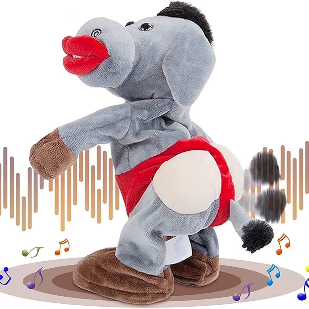 Dancing And Singing Donkey Toy, Shaking Donkey Stuffed Animal Interact ...
