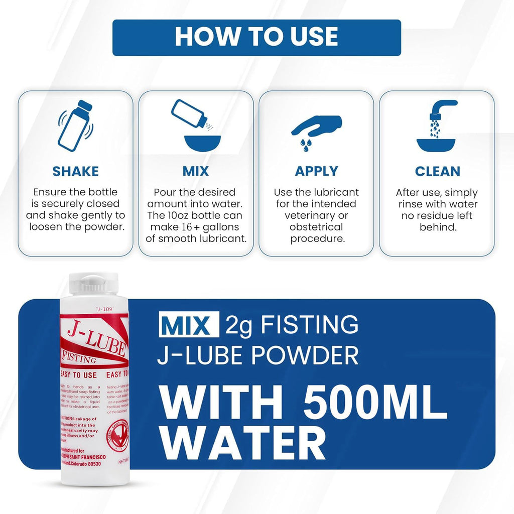 J-Lube Fisting Powder Mixes With Water One Bottle Makes 16+ Gallons ...
