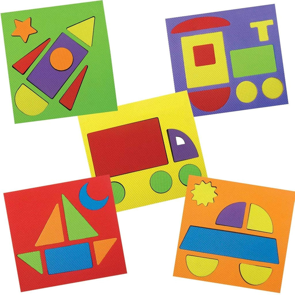 Make With Shapes Vehicle Theme Shape Puzzle Preschool Learning Activit ...