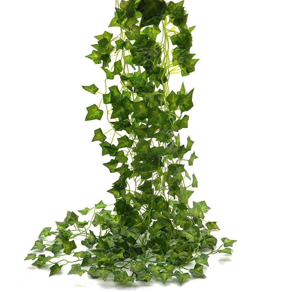 Ivy Garland 85Ft 12 Strands Artificial Fake Ivy Leaves Greenery Leaves ...