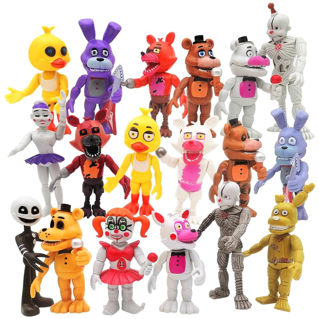 Action Figure Toy, 18 Pcs Game Figures Toys, Movable Joints Toys Dolls ...