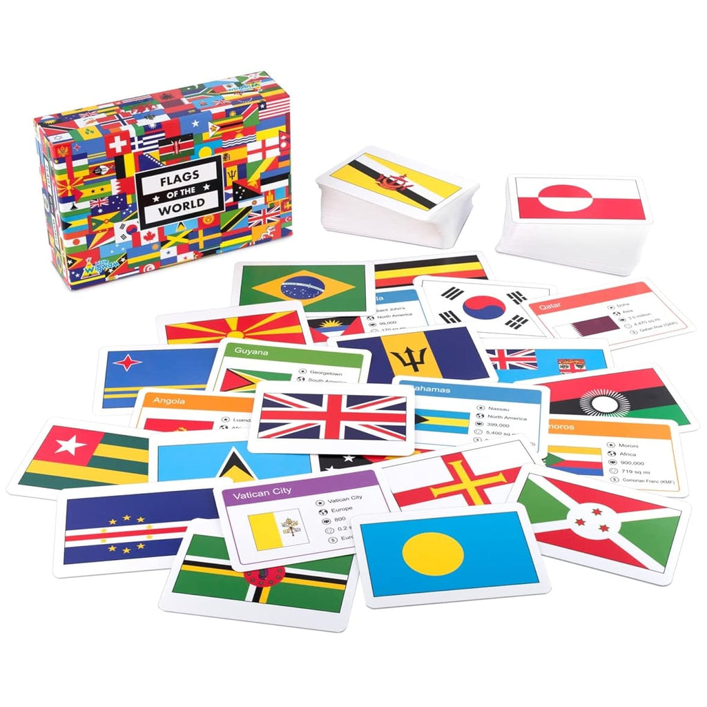 Flags Of The World Flash Cards Set Of 216 Flags + Country Information ...