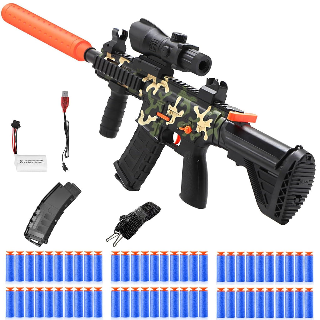Automatic Sniper Rifle, Electric Soft Bullet Toy Gun For Boys With 60 ...