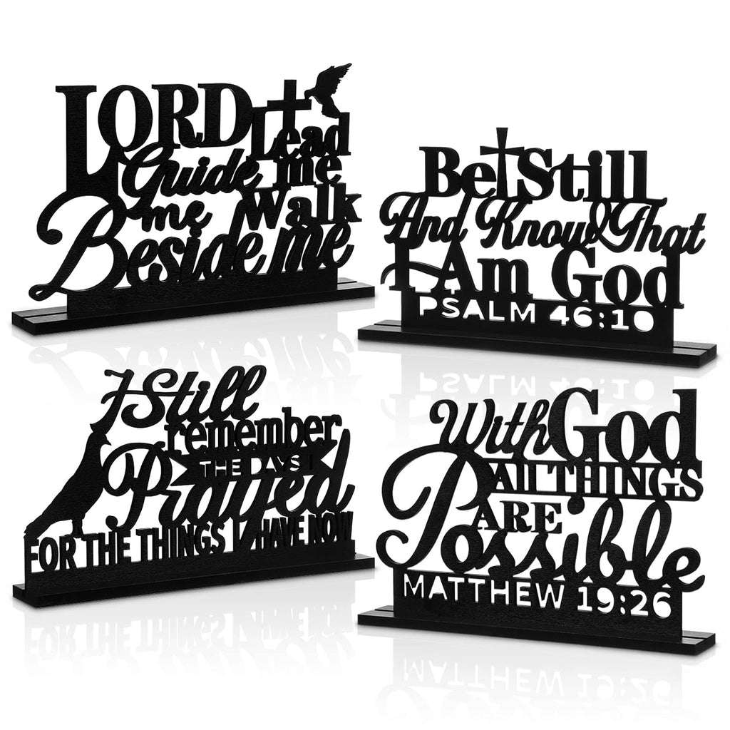 4 Pcs Inspirational Table Art Signs Motivational Table Centerpieces I ...