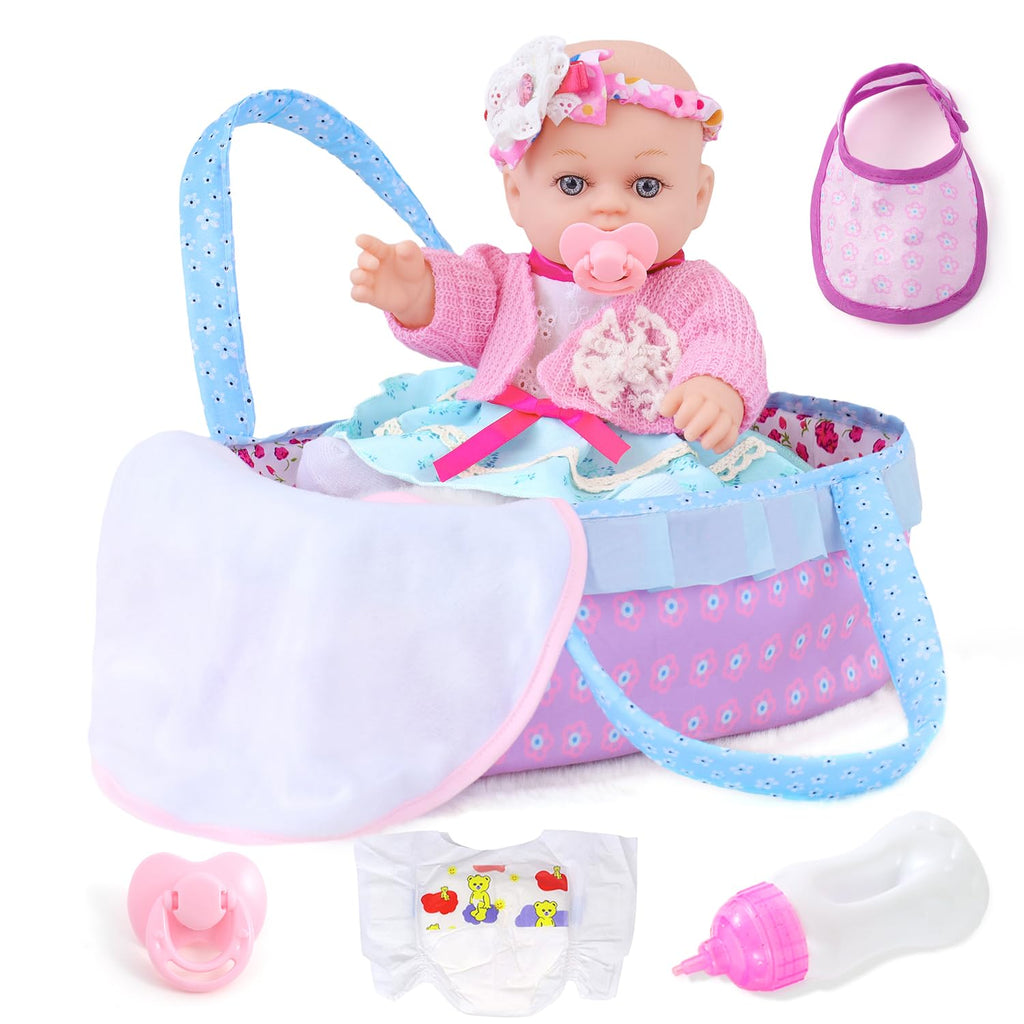 Realistic Baby Dolls 12 Inch Girl Baby Doll With Accessories And Cloth ...