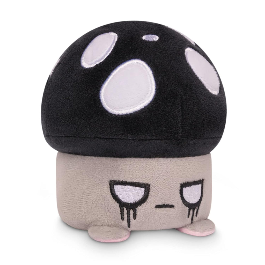 The Original Reversible Mushroom Plushie Happy + Emo Black + Pink Show ...