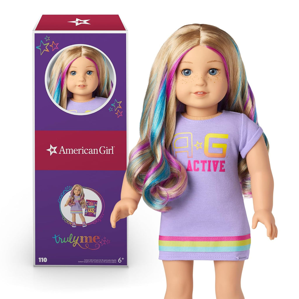 American Girl Truly Me 18-inch Doll #110 with Blue Eyes, Blonde Hair w ...