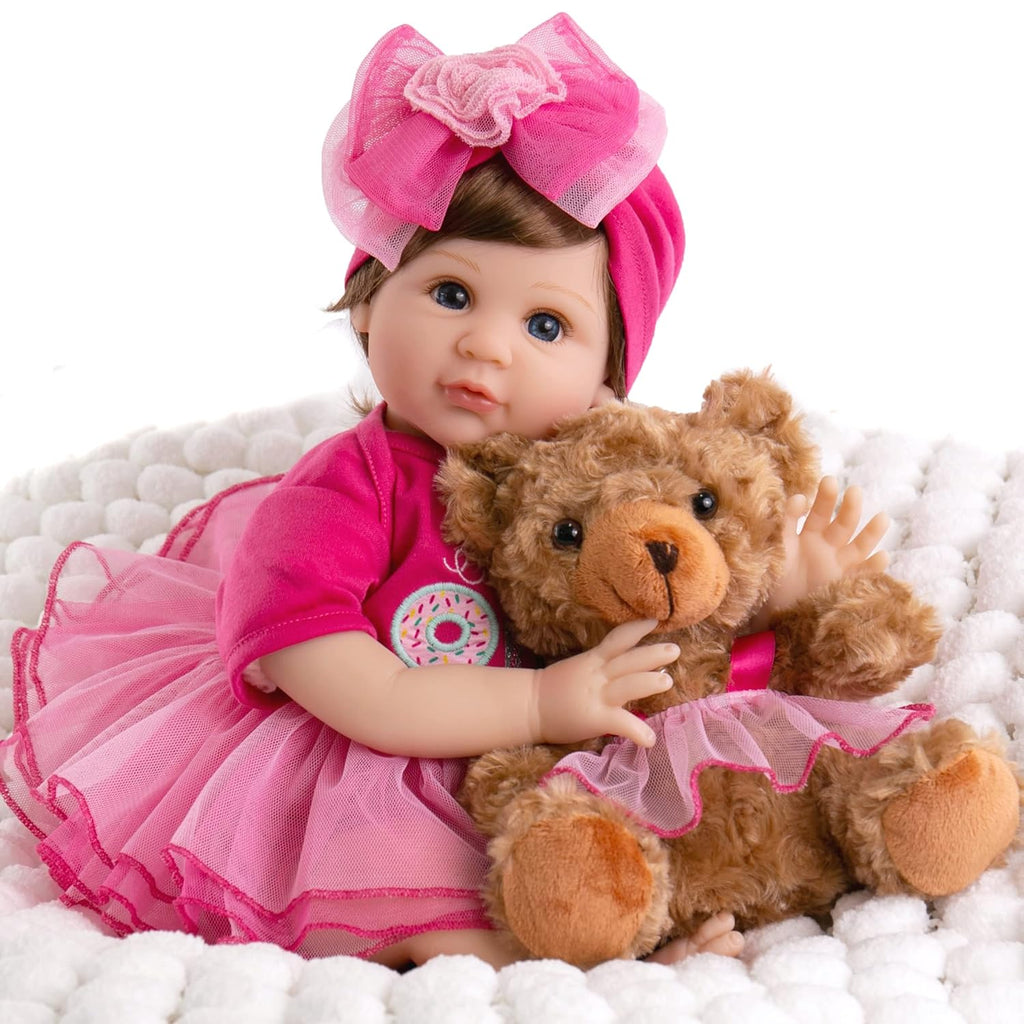 Lifelike Reborn Baby Doll,22 Inch Realistic Newborn Baby Girl Dolls,Re ...