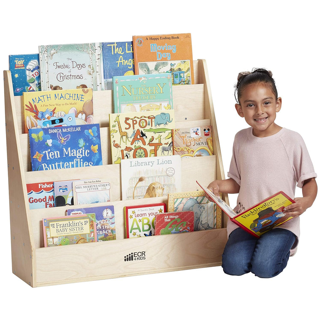 Streamline Single-Sided Book Display With Storage, Classroom Bookshelf ...