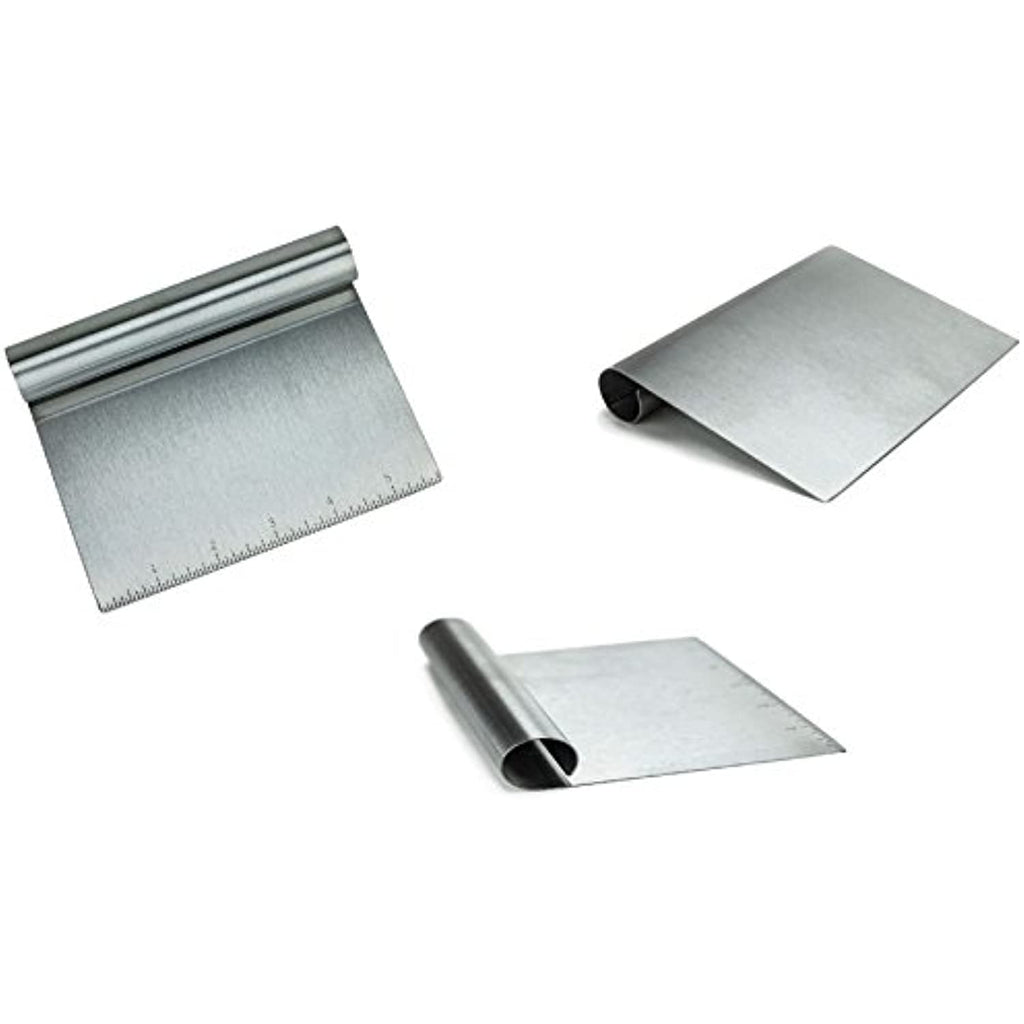 Stainless Steel Food Scraper and Chopper Large Griddle Spatula Kitchen ...