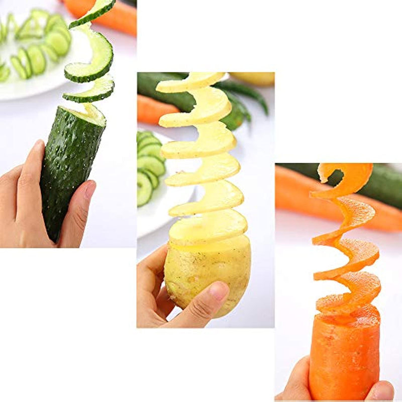 Tornado Spiral Potato Cutter Manual Slicer Set Of 2 – BlessMyBucket