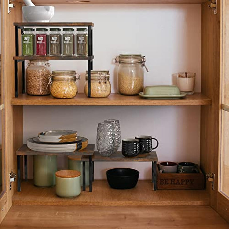 Wood & Metal Top Expandable Counter Shelf – BlessMyBucket