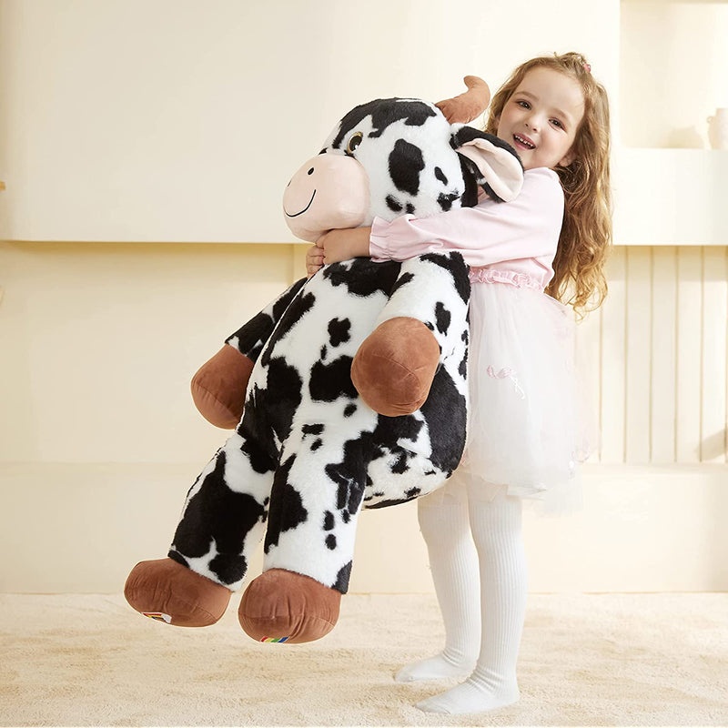 Big Size Fluffy Plushie Fat Cow Stuffed Toy – BlessMyBucket